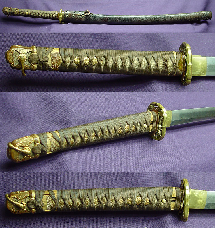 Japanese Sword - WW2 Signed Katana in Navy Mounts